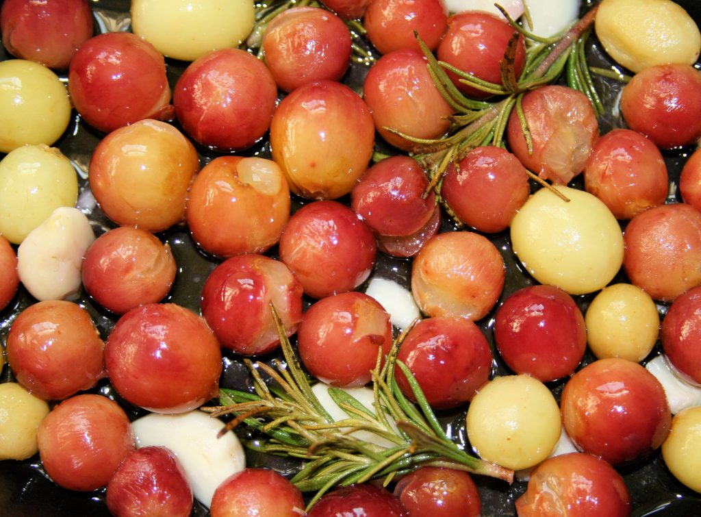 Roasted Grapes with Garlic and Rosemary - Mary Beth Clark | Italian ...